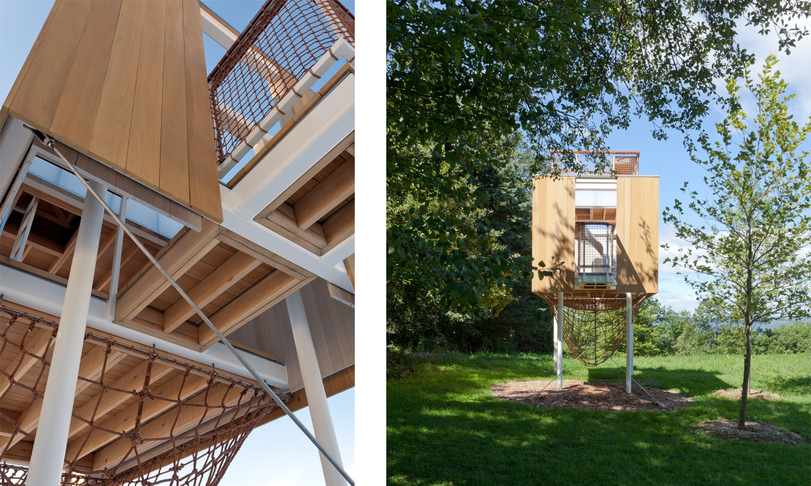 Modern Treehouse Garrison, NY - Split angles — Sharon Davis Design